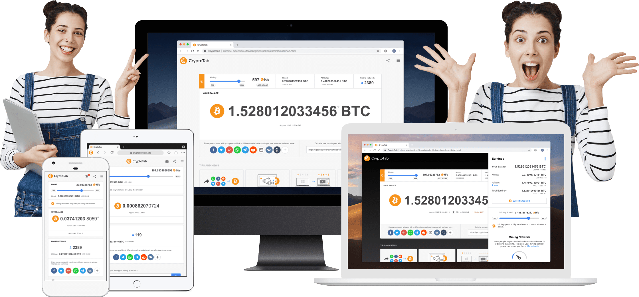 CryptoTab Browser - Easy way for Bitcoin Mining