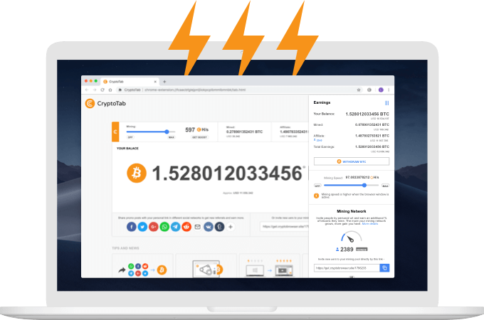 CryptoTab Browser - Easy way for Bitcoin Mining