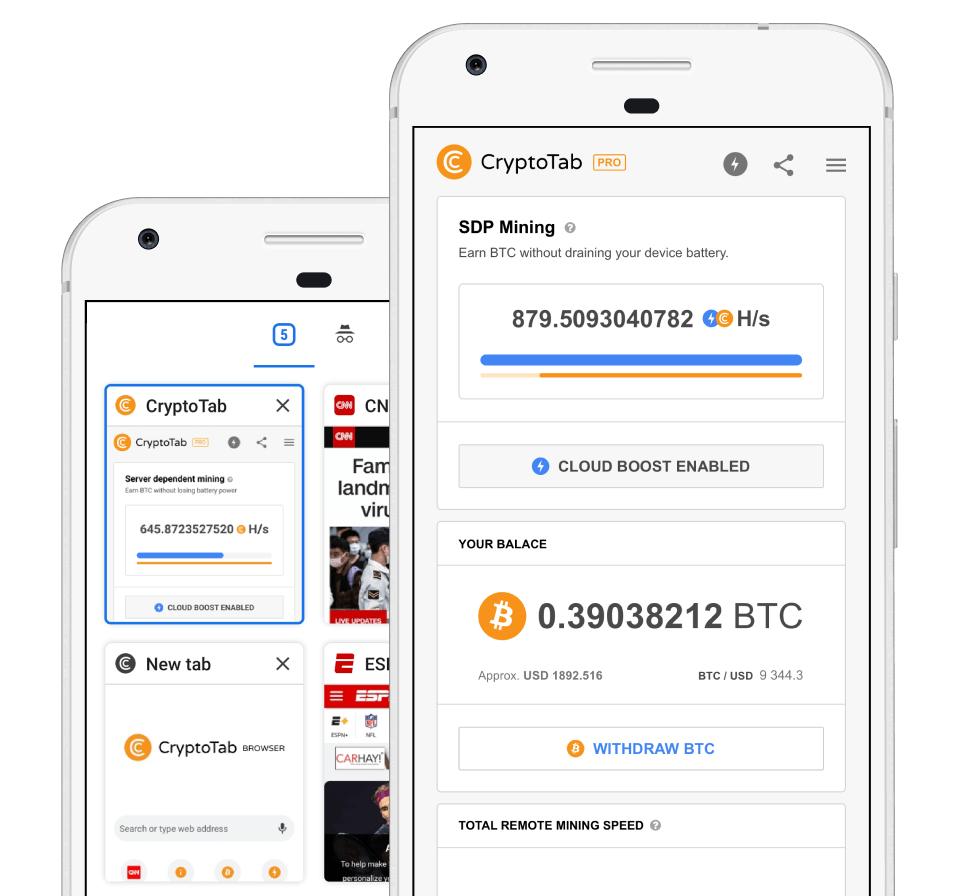 CryptoTab Browser - Easy way for Bitcoin Mining