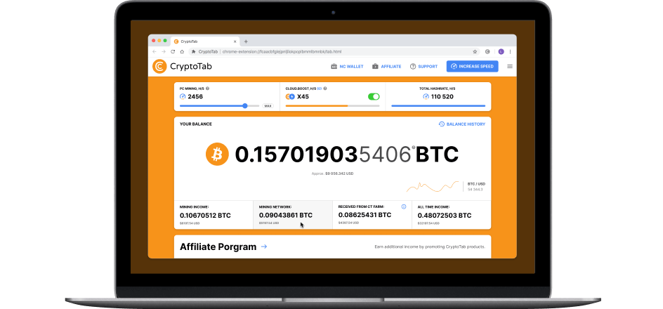 CryptoTab - Gane de forma inteligente con la tecnología