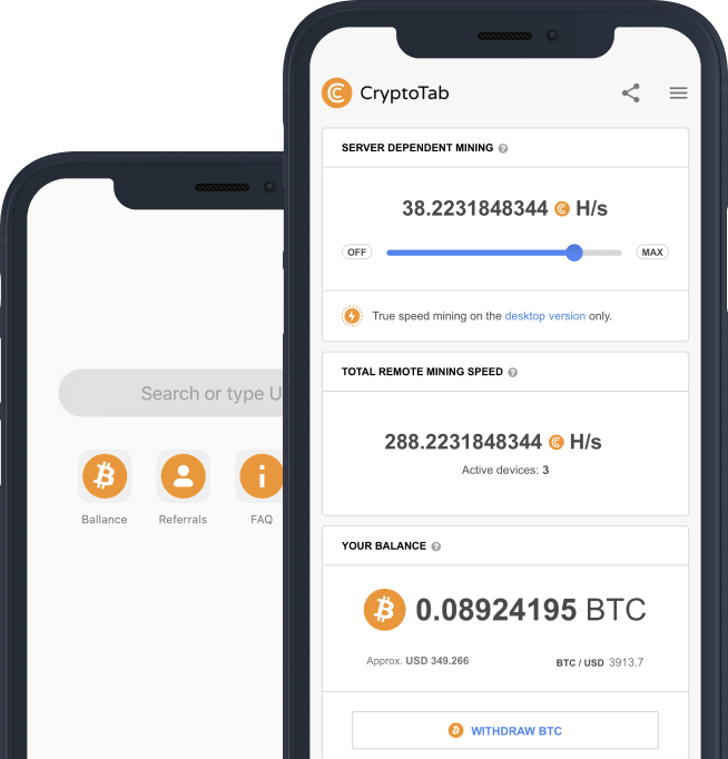 CryptoTab Browser - Easy way for Bitcoin Mining