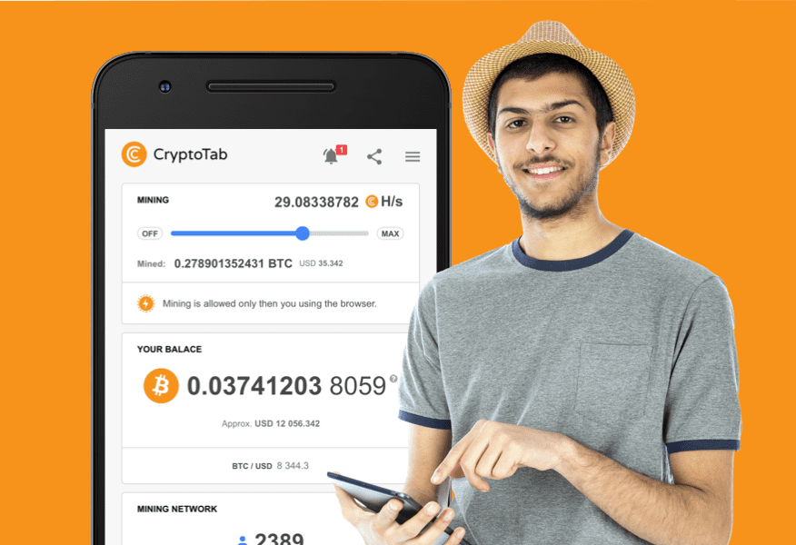 CryptoTab Browser - Easy way for Bitcoin Mining